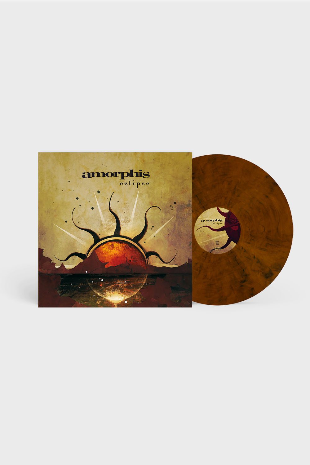 Amorphis Eclipse ORANGE/BLACK MARBLED VINYL 1 LP - VISION MERCH