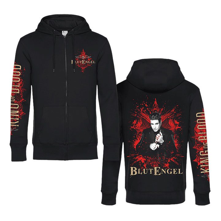 BlutEngel King Of Blood Zip Hoodie - VISION MERCH