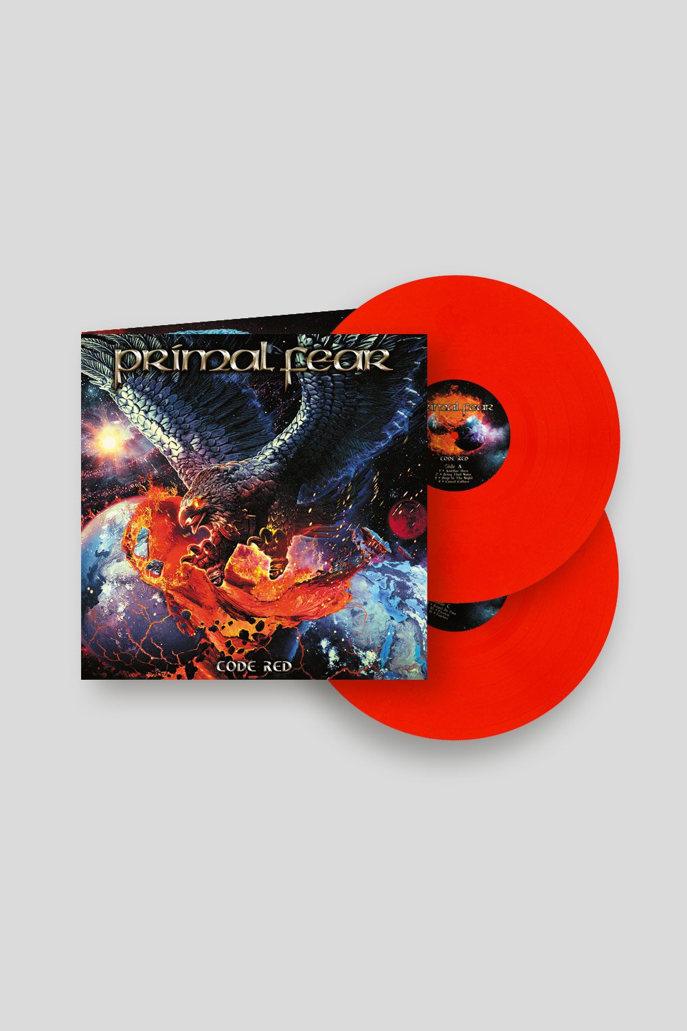 Primal Fear Code Red TRANSPARENT RED VINYL 2 LP - VISION MERCH