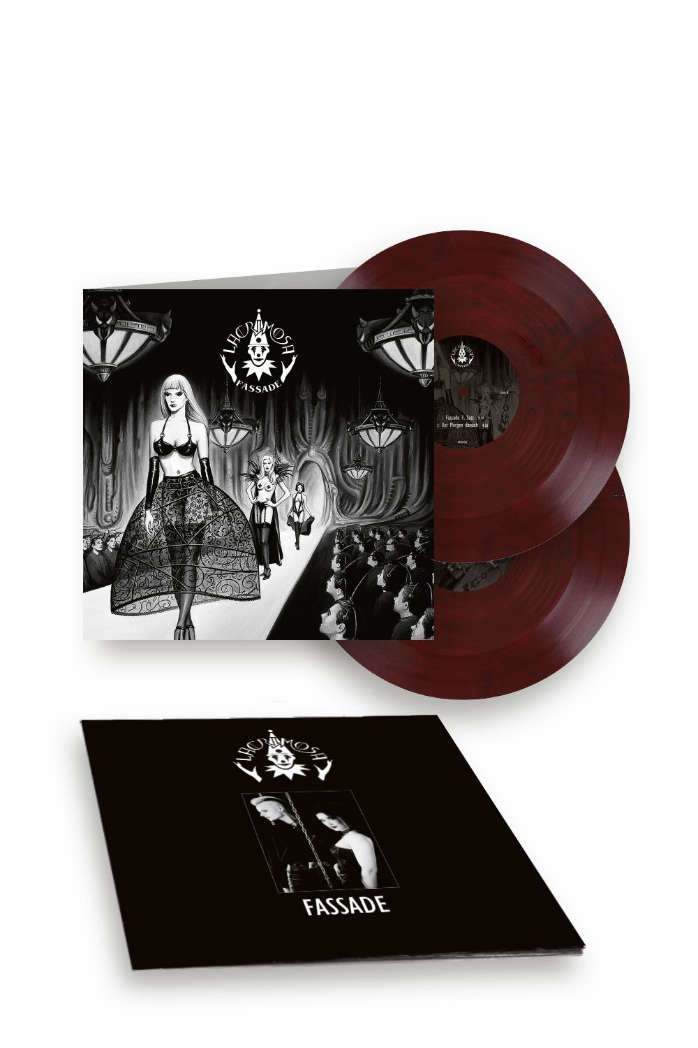 Lacrimosa Fassade RED/BLACK MARBLED VINYL 2 LP - VISION MERCH