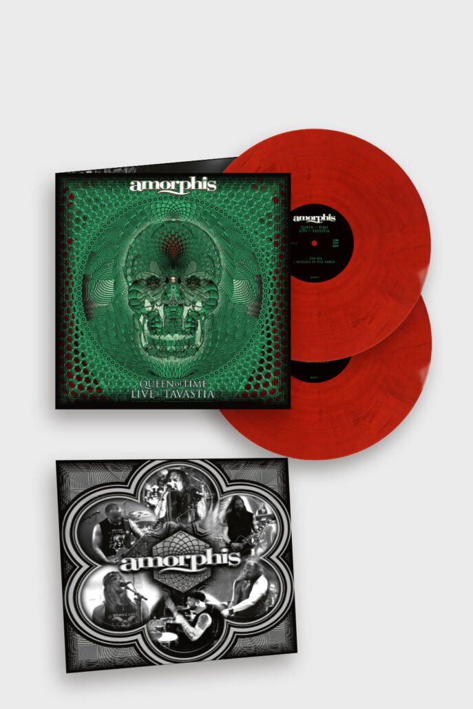 Amorphis Queen Of Time (Live At Tavastia 2021) RED/BLUE MARBLED VINYL 2 ...