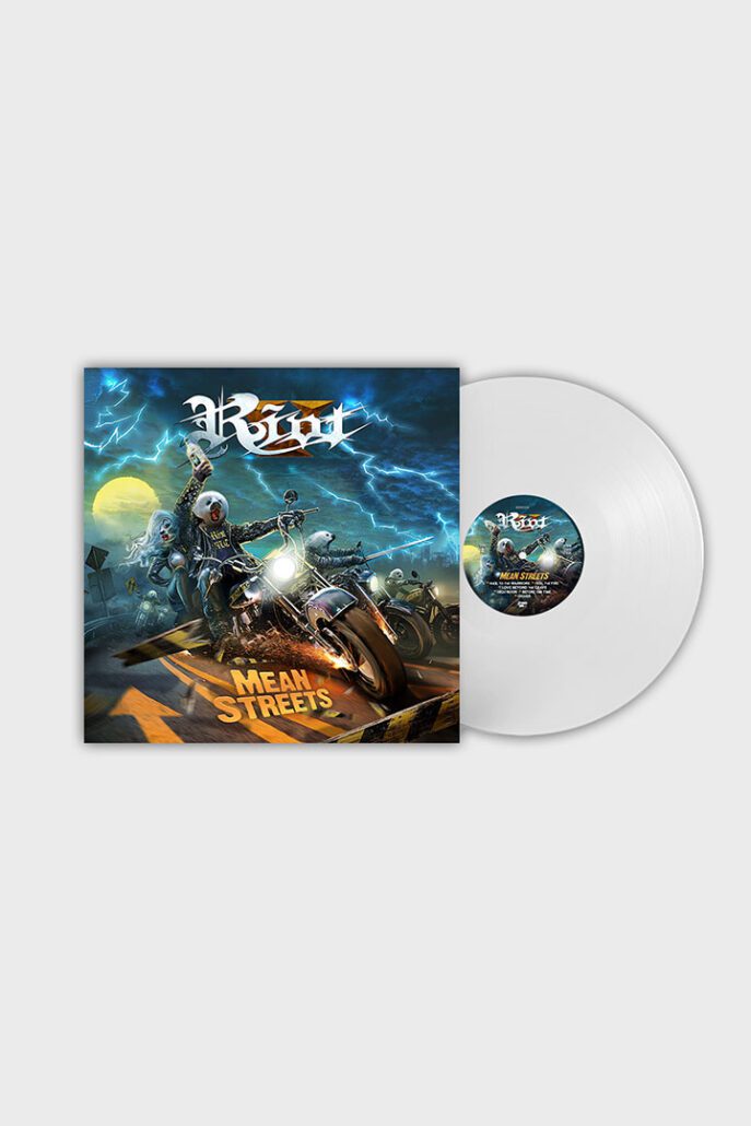 Riot V Mean Streets SEAL WHITE VINYL 1 LP - VISION MERCH