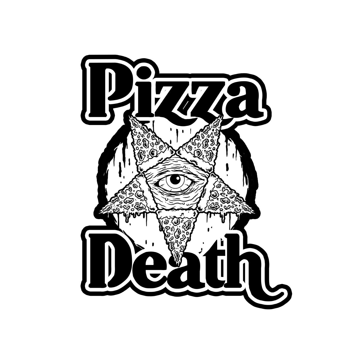 Pizza Death Logo T-Shirt - VISION MERCH