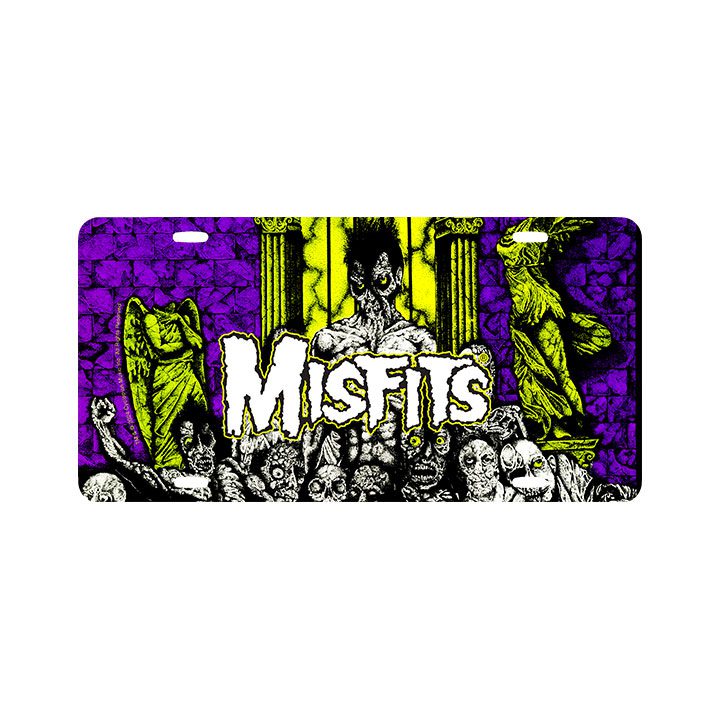 Misfits Earth A.D. License Plate - VISION MERCH