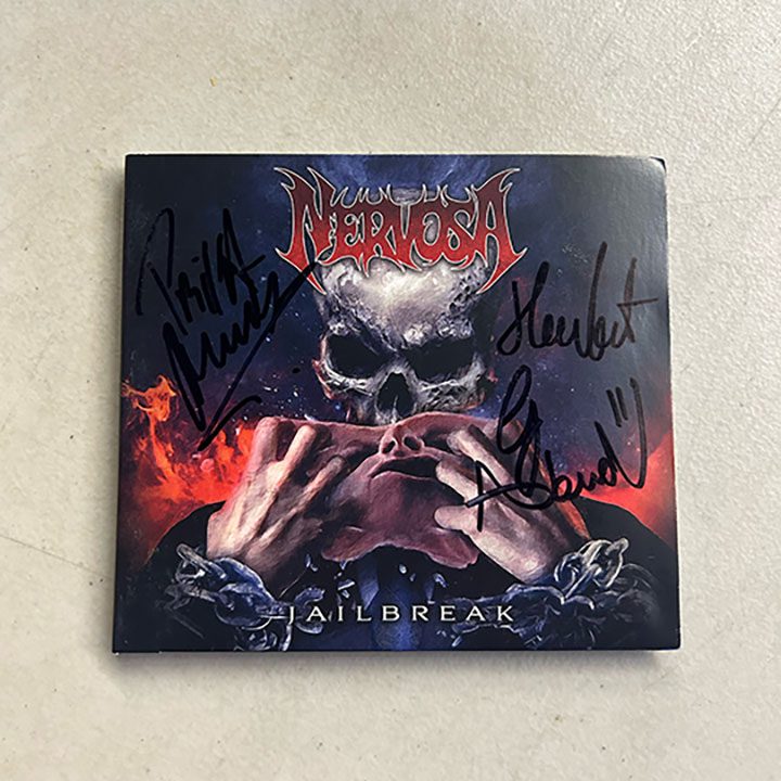 Nervosa Jailbreak Autographed CD - VISION MERCH
