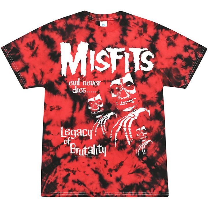 Misfits Legacy Trio Red Tie Dye T-Shirt - VISION MERCH
