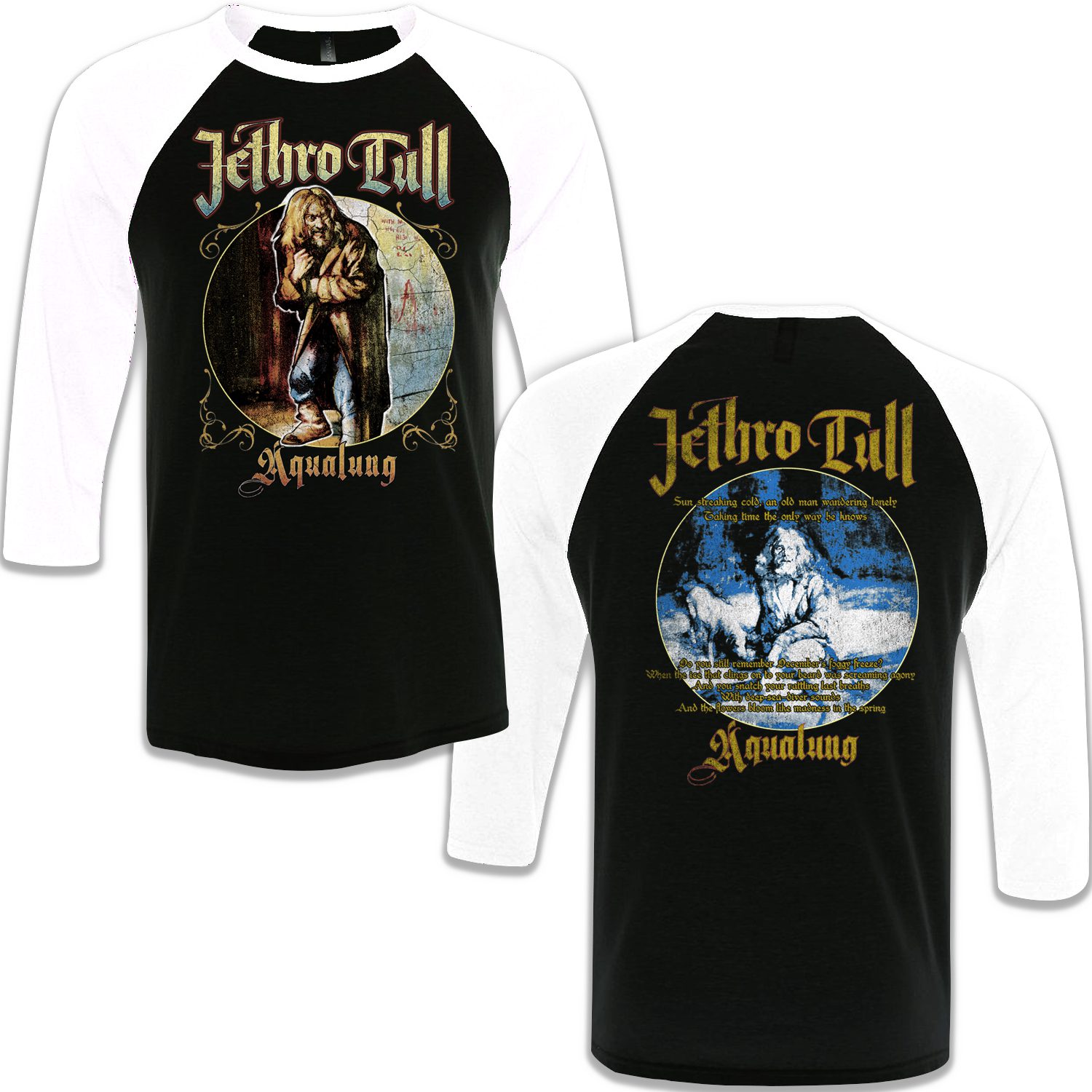 Jethro Tull Foggy Freeze Black Raglan - VISION MERCH