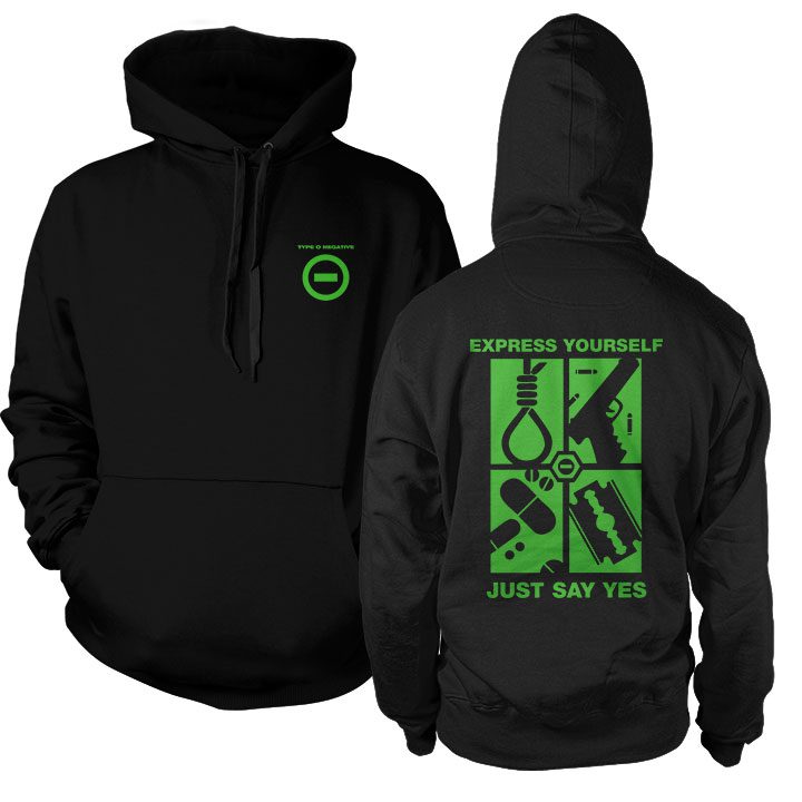 Type O Negative Just Say Yes Hoodie - VISION MERCH